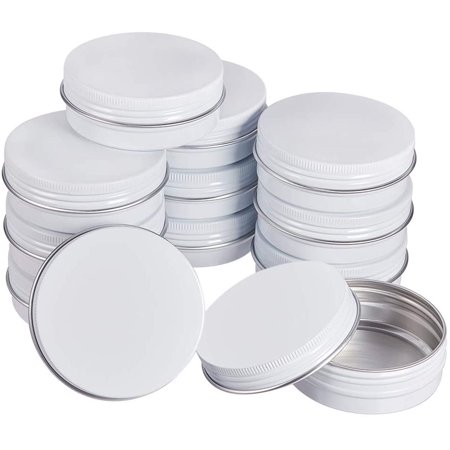 BENECREAT 14 Pack 2 OZ Tin Cans Screw Top Round Aluminum Cans Screw Lid ...
