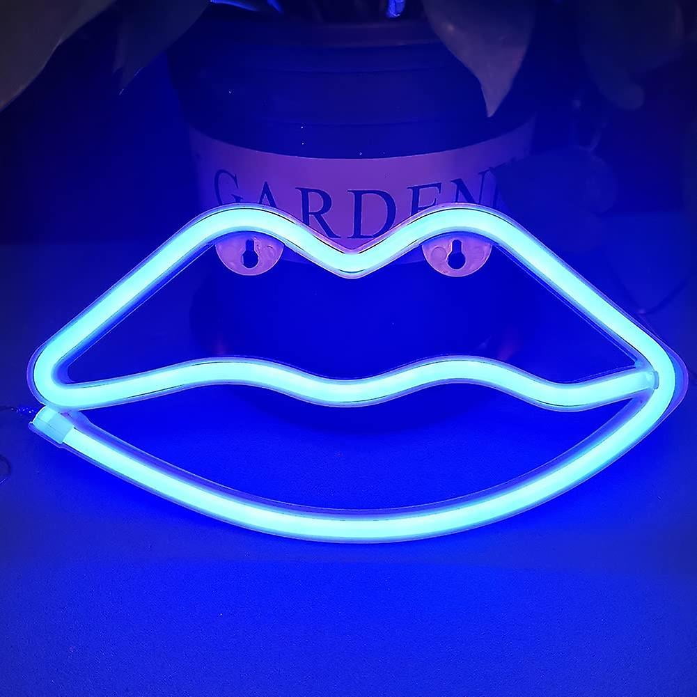 Lip Neon Light Lip Light Sign Wall Lamp Bedroom Decor Battery/usb ...