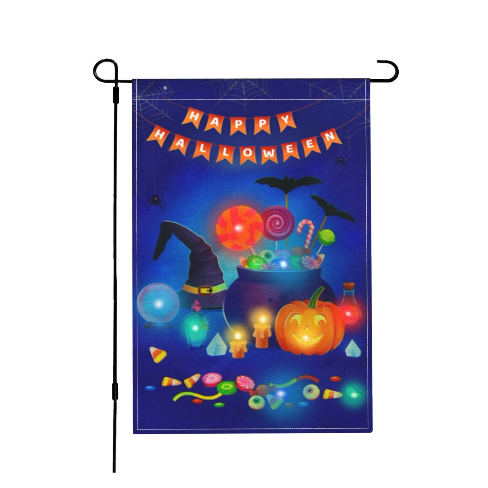 Halloween Garden Flag Double-Sided Happy Halloween Flag For Garden ...