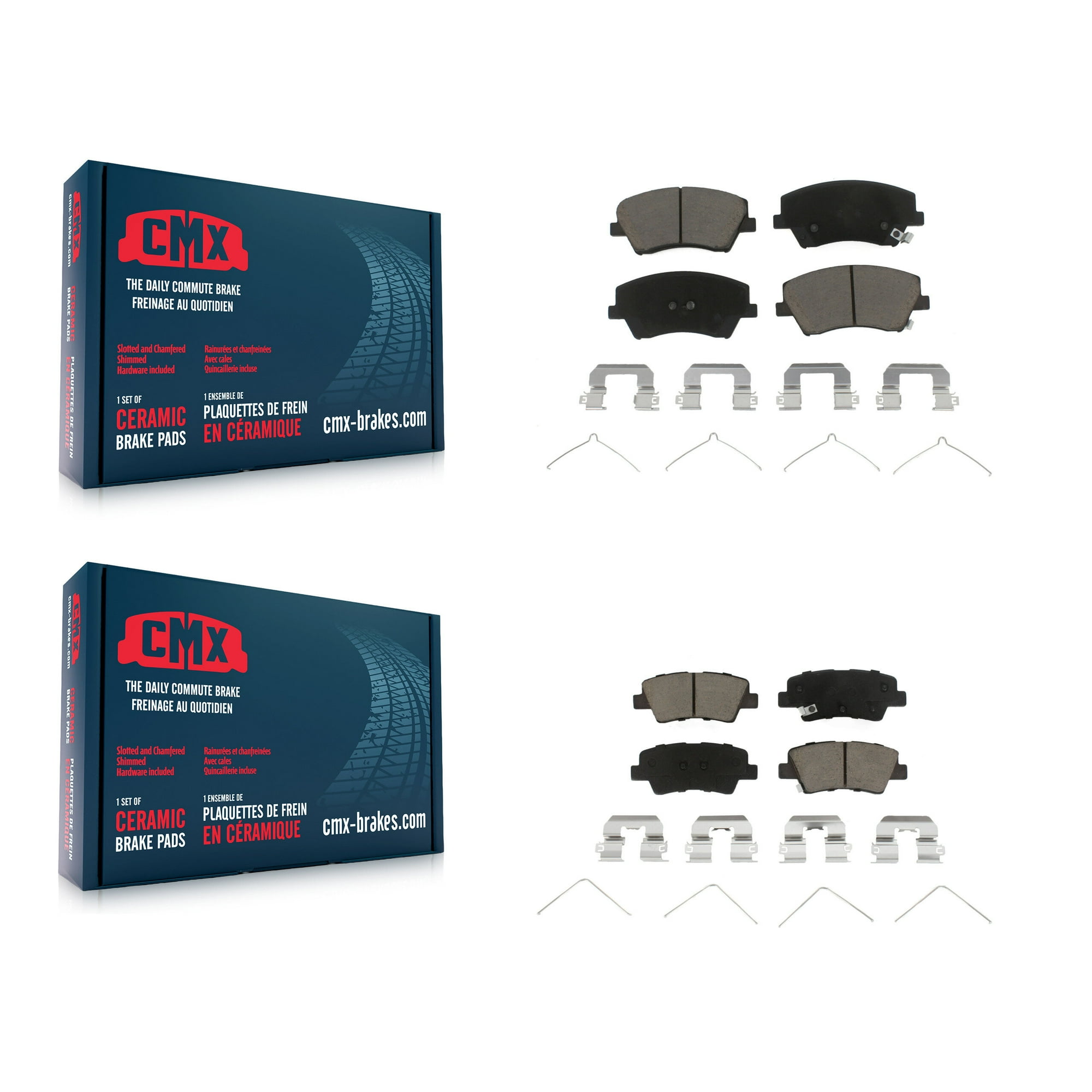 Click here for Cmx Front Rear Ceramic Brake Pads Kit For Car Hyun... prices