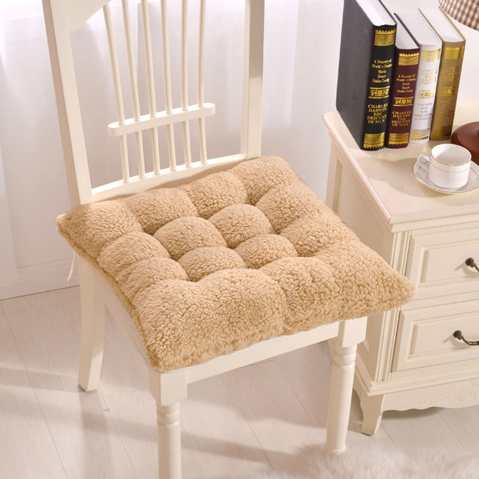 HEVIRGO 16" x 16" Soft Seat Cushion Pad, Breathable Decorative Office ...