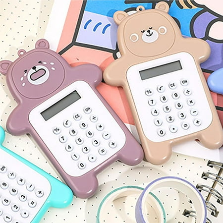 Cartoon Calculator Home Office School Mathematics Counting Tool Mini ...