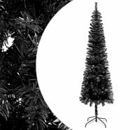4 ft Pre-Lit Black Artificial Alpine Pencil Tree - Walmart.com