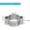 FRKSMD-10 Pack 11-13mm Double Ear Hose Clamp, 304 Stainless Steel O ...