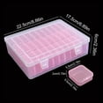 30-Pack Clear Plastic Bead Organizer Boxes – Small Hinged Storage ...