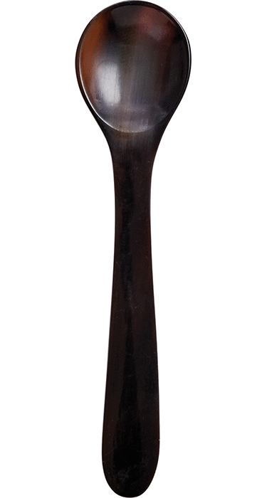 HIC Caviar Scoop Spoon, Handcrafted Ankole Cow Horn, Responsibly ...
