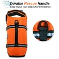VIVAGLORY Dog Life Jacket, Ripstop, Bright Orange, Medium, Swimming ...