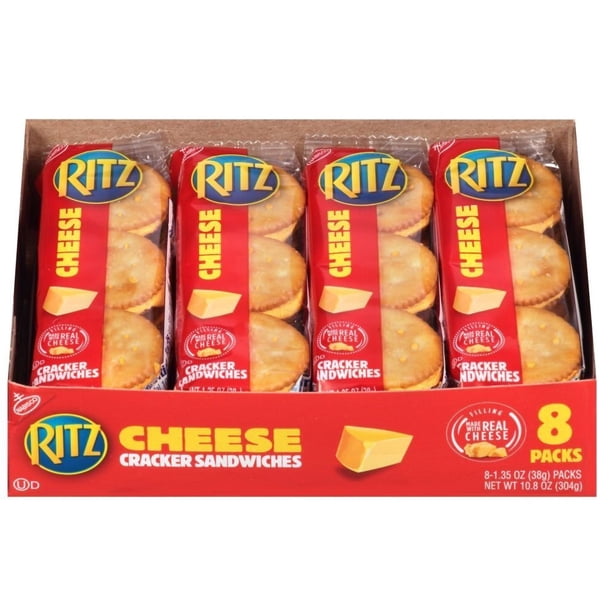 112 PACKS : Kraft Nabisco Ritz Sandwich with Cheese Cracker, 1.35 Ounce ...