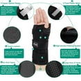 NEENCA Wrist Brace with Thumb Spica Splint for Tendonitis, Arthritis ...
