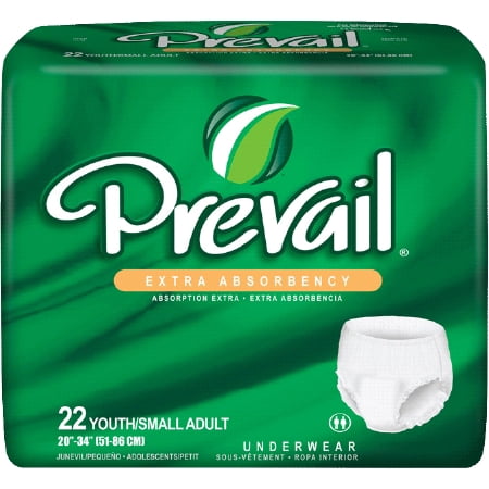 Prevail Extra Absorbency Underwear, Youth/Small Adult, 22-Count (Pack ...