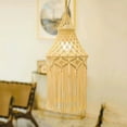 Wovilon Bohemian Macrame Lamp Shade Natural Cotton Rope Unique Decor ...