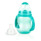 Nuby 3 Stage Baby Bottle with Handles, 3m+, Wide-Neck, 8 oz - Walmart.com