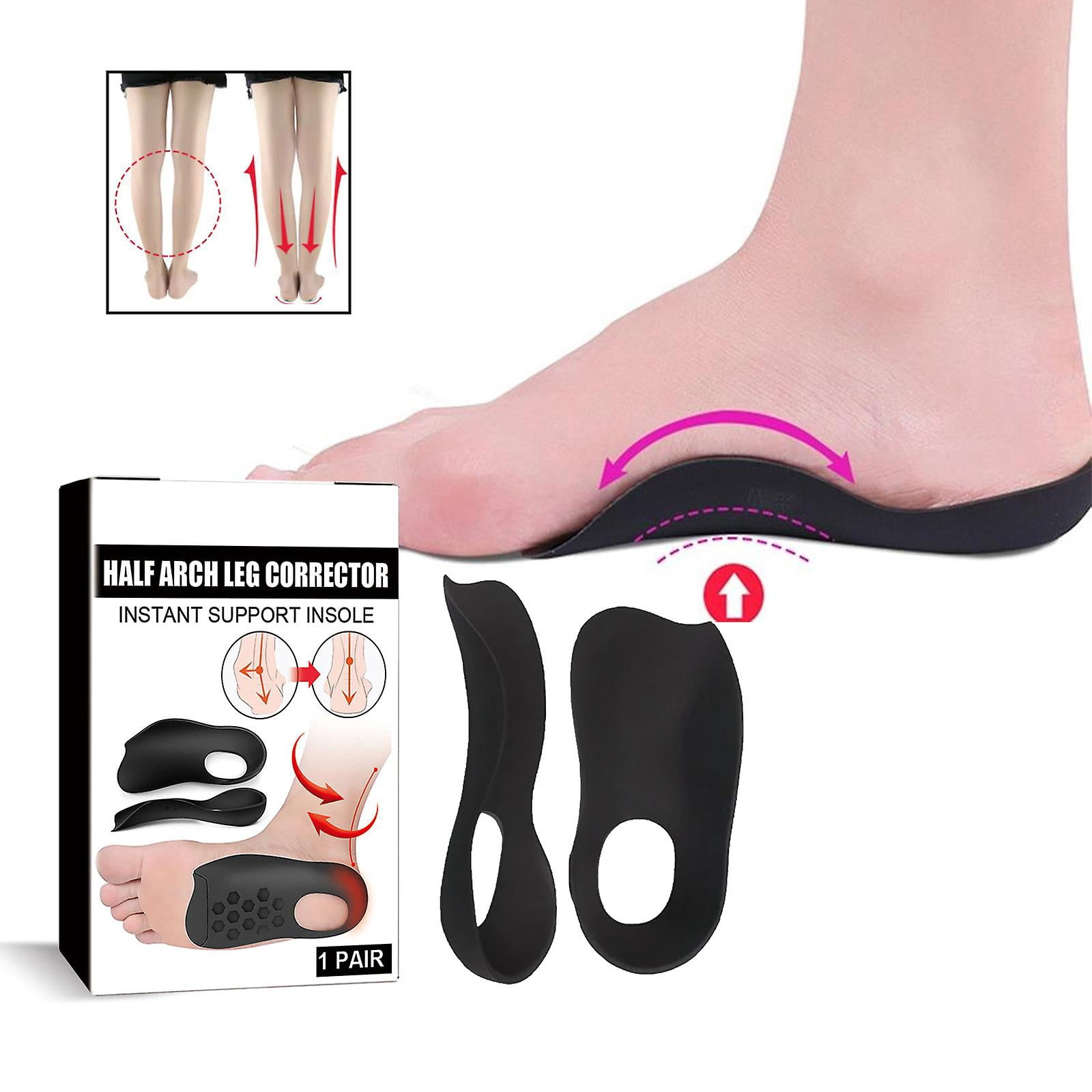Half Arch Leg Corrector Instant Support Insole, Arch Support Insoles ...