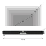 POVISON 125'' Modern TV Stand for Projector, Sintered Stone TV Cabinet ...