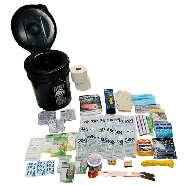 3-Person Emergency Survival/Disaster Kit - 3 People for 3 Days ...