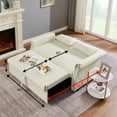 Momspeace 55" Futon Sofa Bed, Modern Loveseat Convertible Pull out Sofa ...