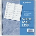 TOPS Voice Mail Log Book, 8 1/2 X 8-1/4, 1,400-Message Book -TOP44165 ...