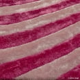 Allstar Pink Shaggy Area Rug with 3D Light Pink Lines Design ...