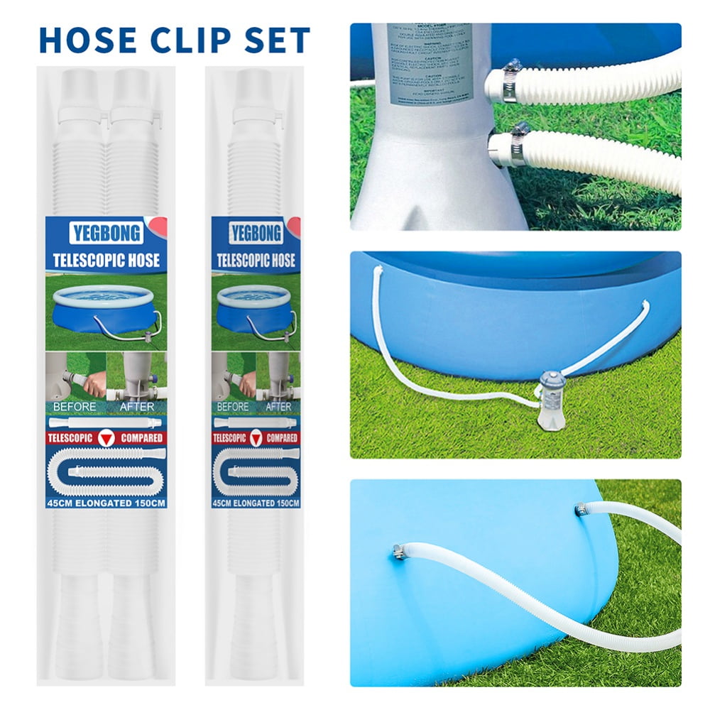 1/2/3 Sets Ground Swimming Pool 1.25 Inch Replacement Hose Kits for ...