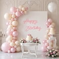 27"x 20" Pink Gold Felt Happy Birthday Banner, Large Backdrop Sign for ...
