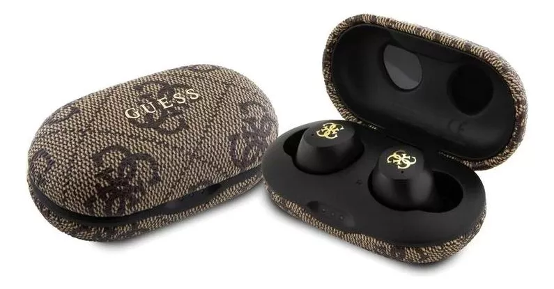 Audífonos Guess Estuche True Wireless Earbuds Color Marrón | Bodega ...