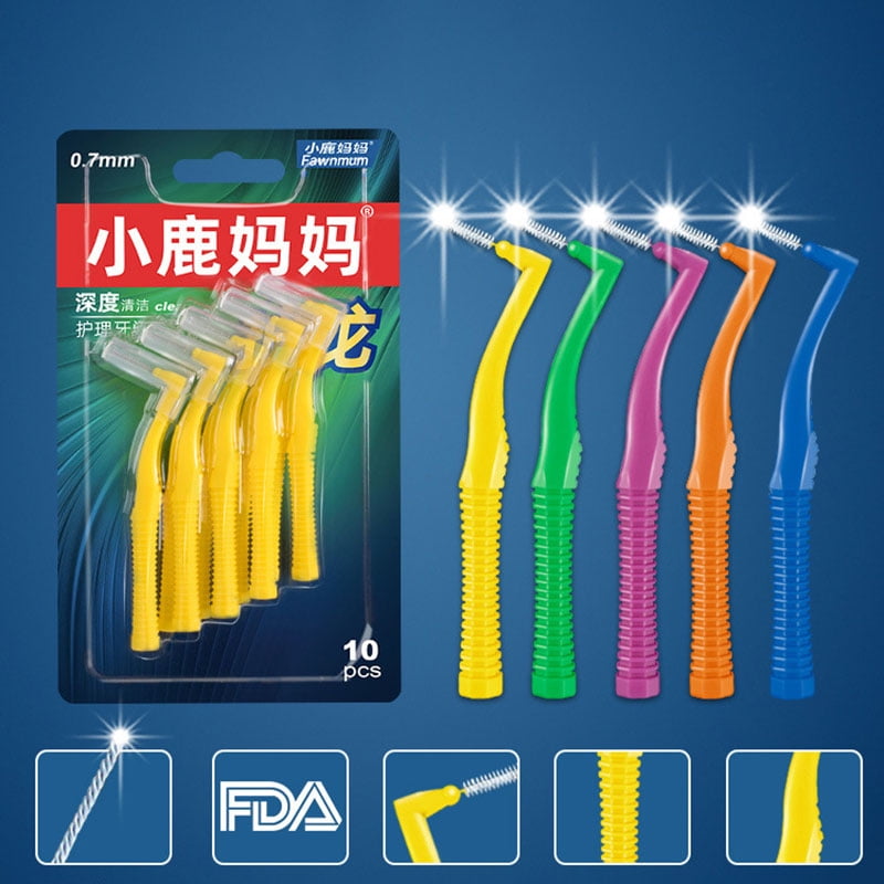 BE-TOOL 10/50Pcs Interdental Brush Deeply Cleaning Cleaners Tooth ...