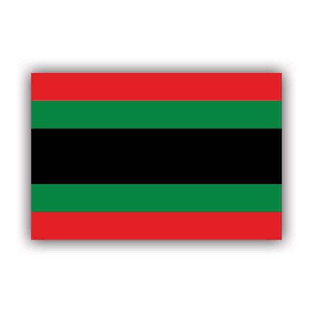 Pan African Flag Sticker Decal - Self Adhesive Vinyl - Weatherproof ...