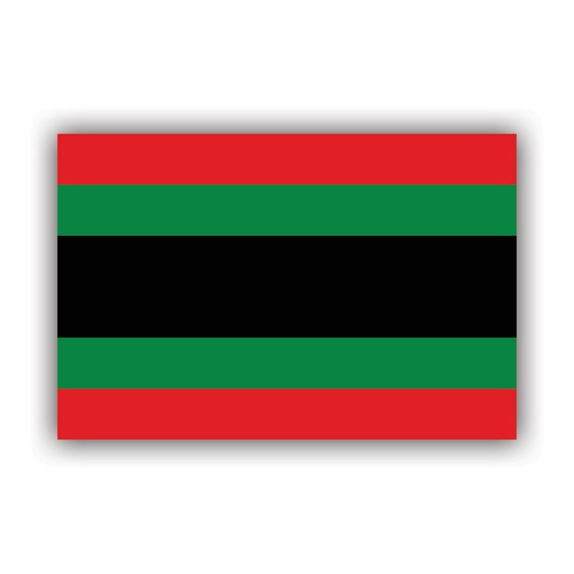 Pan African Flag Sticker Decal - Self Adhesive Vinyl - Weatherproof - Made in USA - unia flags ...