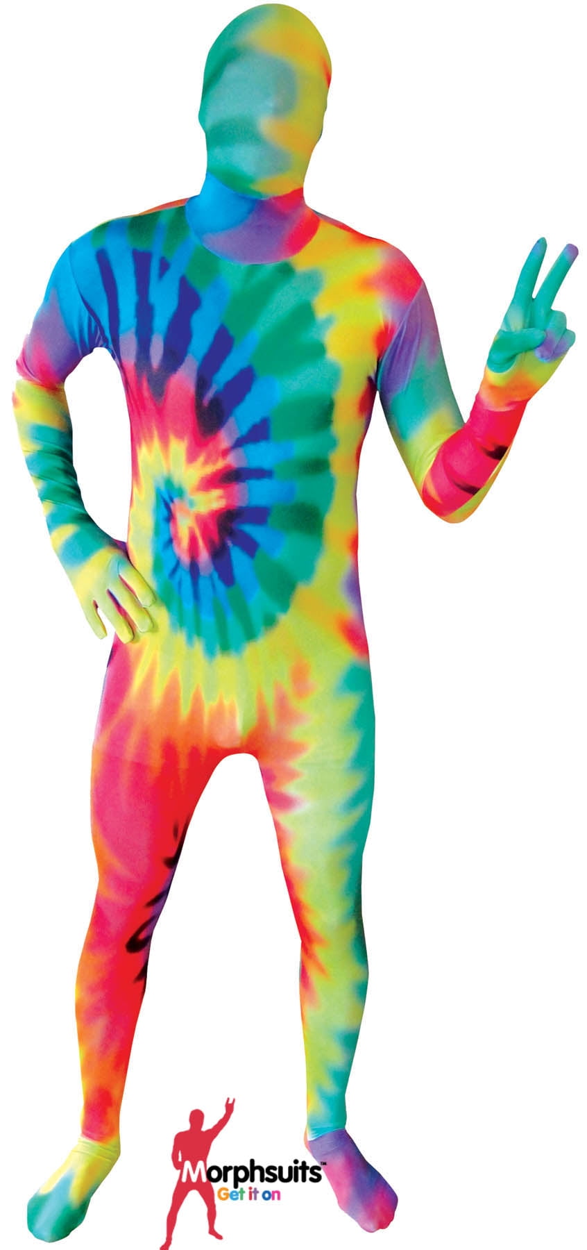 Original Morphsuits Tie Dye Adult Suit Character Morphsuit Bodysuit ...