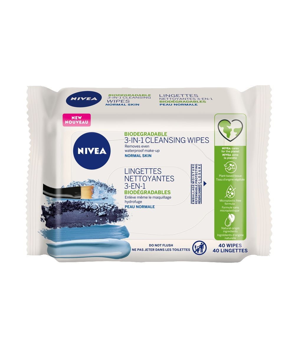 NIVEA 3-in-1 Refreshing Face Cleansing Wipes Normal and Combination ...
