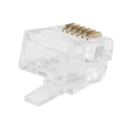Monoprice RJ-12 6P6C Plug Round Solid Connector 107271: Electronics ...