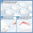 60 Packs KN95 Face Mask, 5-Ply Comfortable Filter Safety Protective ...