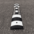 Imperial Standard White Rubber Speed Bumps for Asphalt - Speed Humps (6 ...