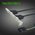 XUERUI-2 Pack Motherboard 9Pin USB to Dual USB2.0 Back Panel Rear ...