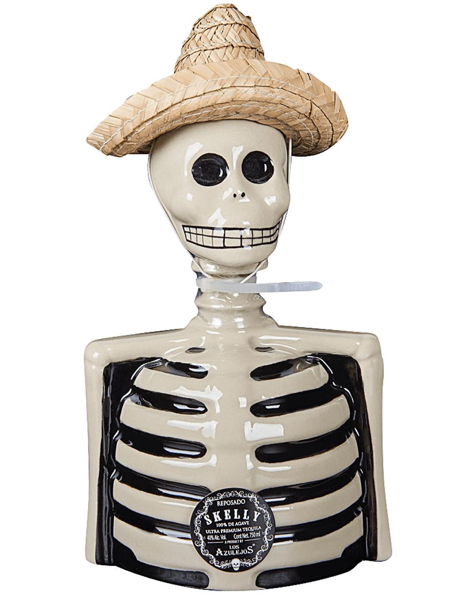 Pack de 12 Tequila Los Azulejos Skelly Reposado 750 ml | Walmart en línea