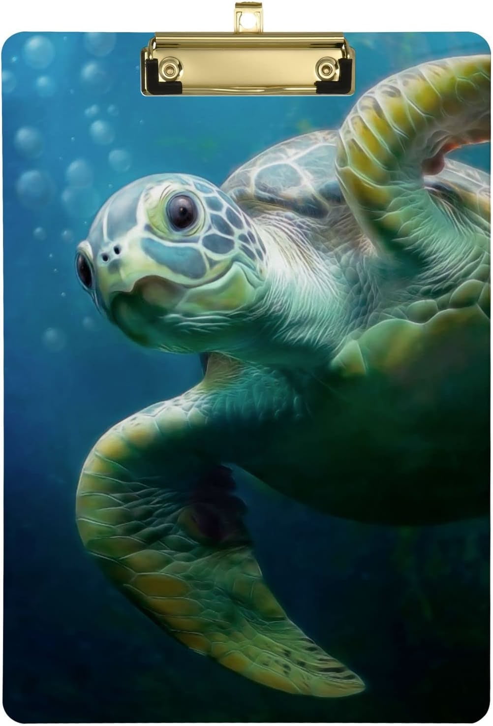 FMSHPON Ocean Map Turtle Clipboard Hardboard Wood Nursing Clip Board ...