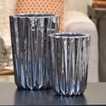 Urban Trends Collection: Porcelain Vase Polished Chrome Finish ...