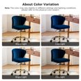 Velvet Task Office Chair Adjustable Makeup Vanity Table Chairs Gold Leg ...