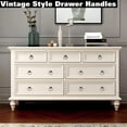8PCS Vintage Kitchen Cabinet Ring Knobs, Round Antique Drawer Pulls ...