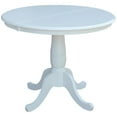 36" Round Extension Dining Table With 4 Cafe Chairs - 5 Piece Set ...