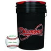 Diamond 6-Gallon Ball Bucket with 30 USSSA DOL-1 Baseballs - Walmart.com