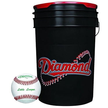 Diamond 6-Gallon Ball Bucket with 30 USSSA DOL-1 Baseballs - Walmart.com