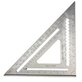WEDGE Large 12-Inch Aluminum Square with Molded Markings and Conversion ...