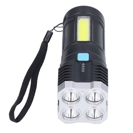 Karlge Electric Flashlight,Quad Core Bright LED Flashlight USB ...