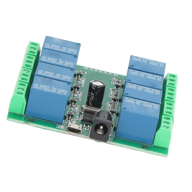 Módulo De Relé USB, Control Inteligente Módulo De Relé De 8 Canales ...