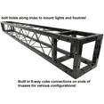 Cedarslink Jumbo Trade Show Booth, Black Square Metal Tubing, 9ft x 8 ...