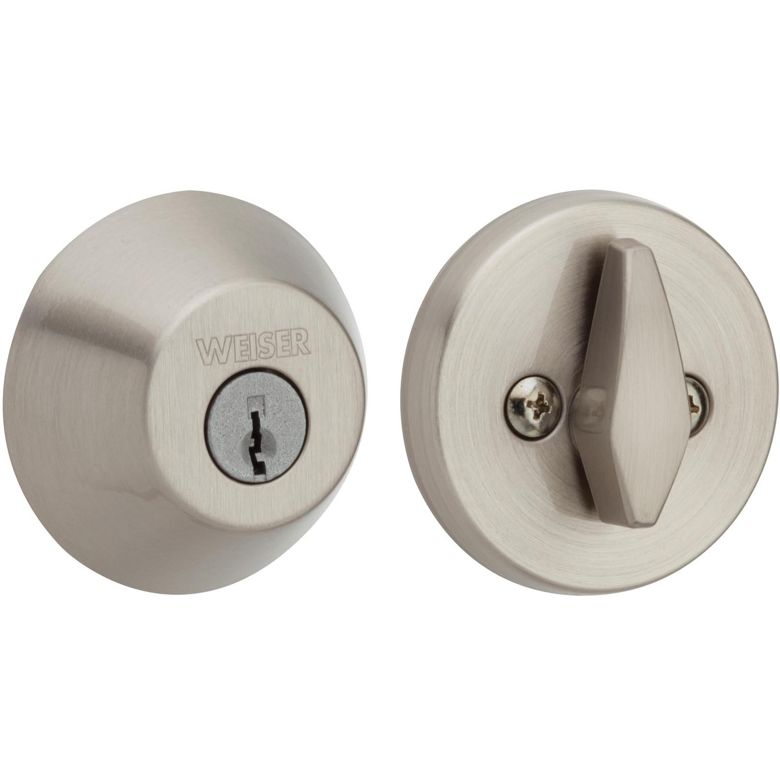 Weiser Deadbolt Welcome Home Series (Satin Nickel) - Walmart.com