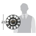 Infinity Instruments Roman Gear 15.5W x 15.5H in. Wall Clock - Walmart.com