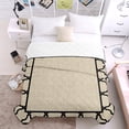 Art Frame Quilted Comforters Cooling Blanket Full Size, Geometric Black ...