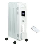 Costway 1500W Oil Filled Heater Portable Radiator Space Heater w ...